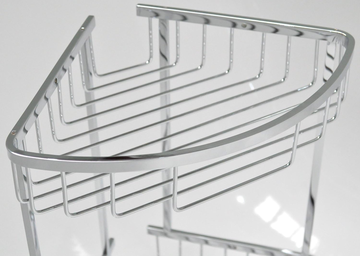 Hansvit WB28 Single Corner Wire Basket, Chrome – BigaMart