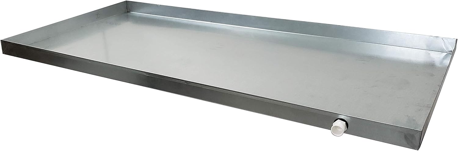 Amazon.com: HeatMax 30 x 50 Inch Galvanized Metal Air Conditioning Drip ...