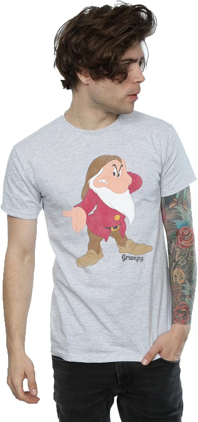 Disney Men's Classic Grumpy T-Shirt: Amazon.co.uk: Clothing