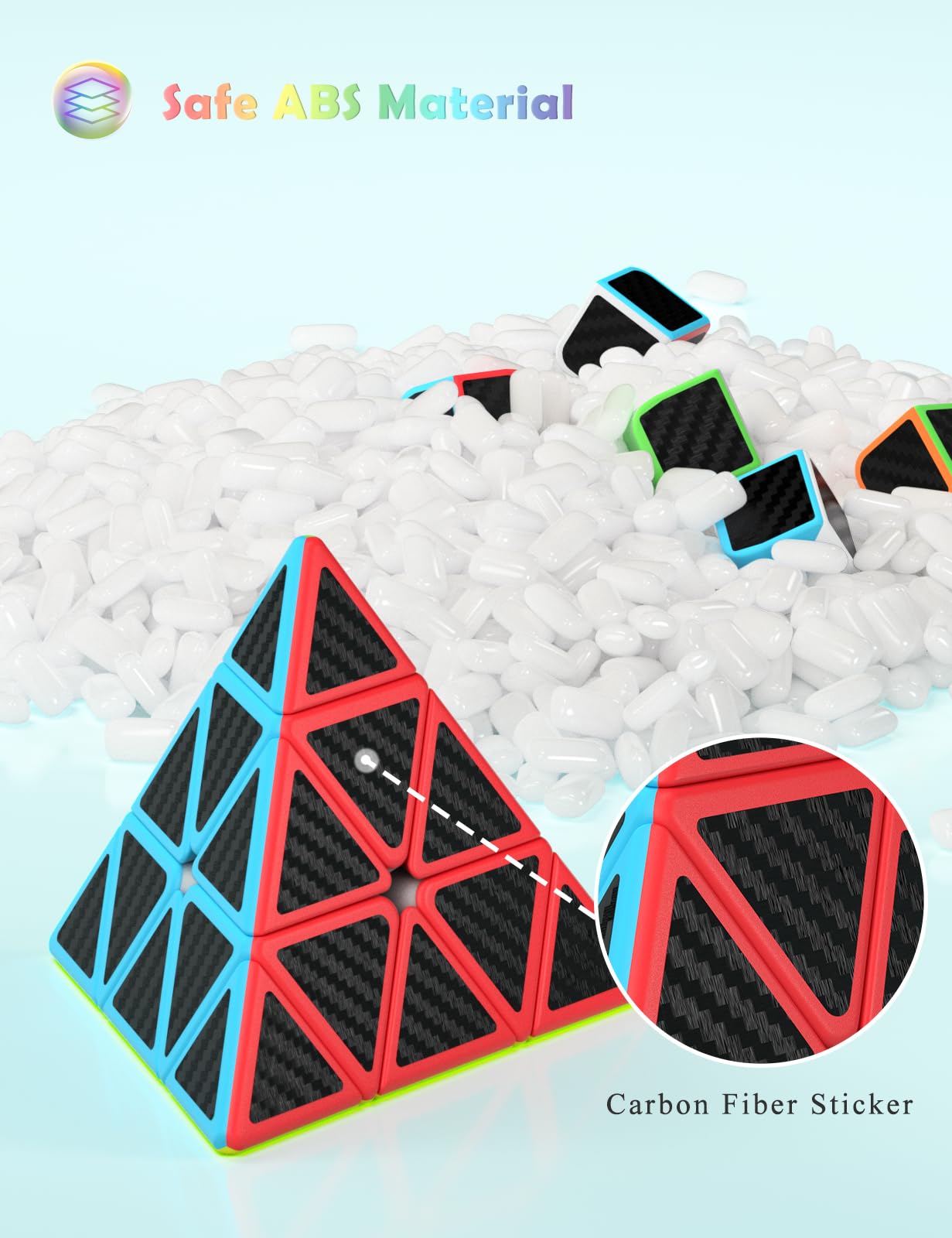 Mua ROXENDA Speed Cube Set, Magic Cube Set of 2x2x2 3x3x3 Pyramid Cube ...