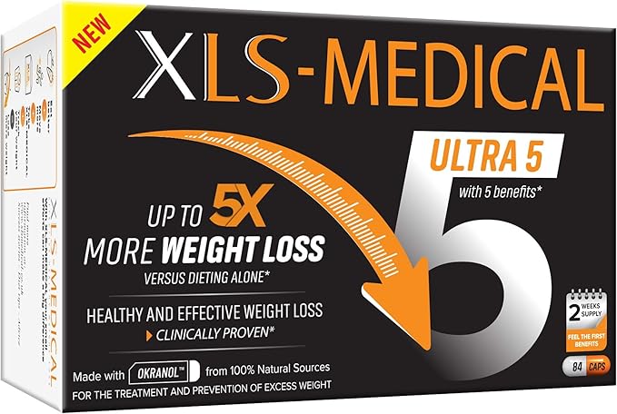 XLS-Medical Ultra 5 Weight Loss Capsules - Reduces Calories Absorbed ...