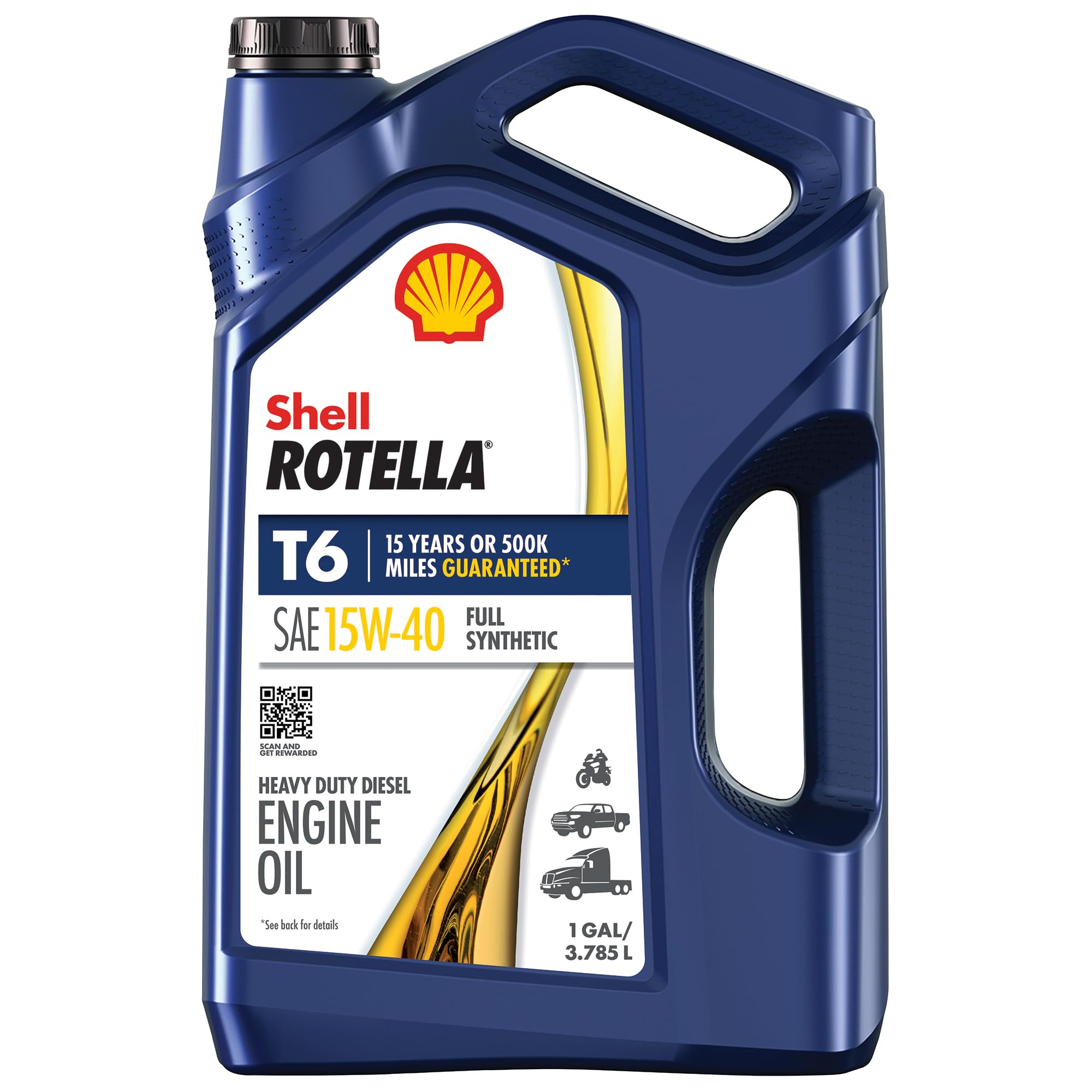 Mua Shell Rotella T6 Full Synthetic 15W-40 Diesel Engine Oil, 1 Gallon ...