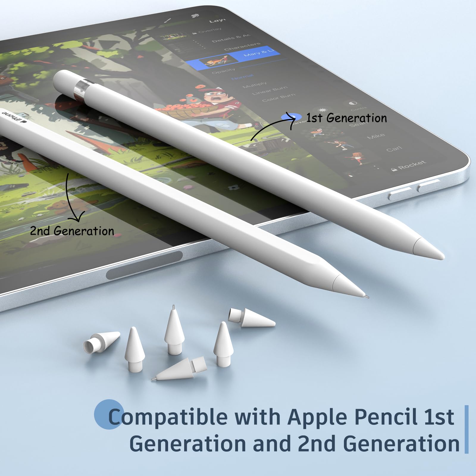 Mua Replacement Pencil Tips for Apple Pencil 2nd Generation/ 1st ...