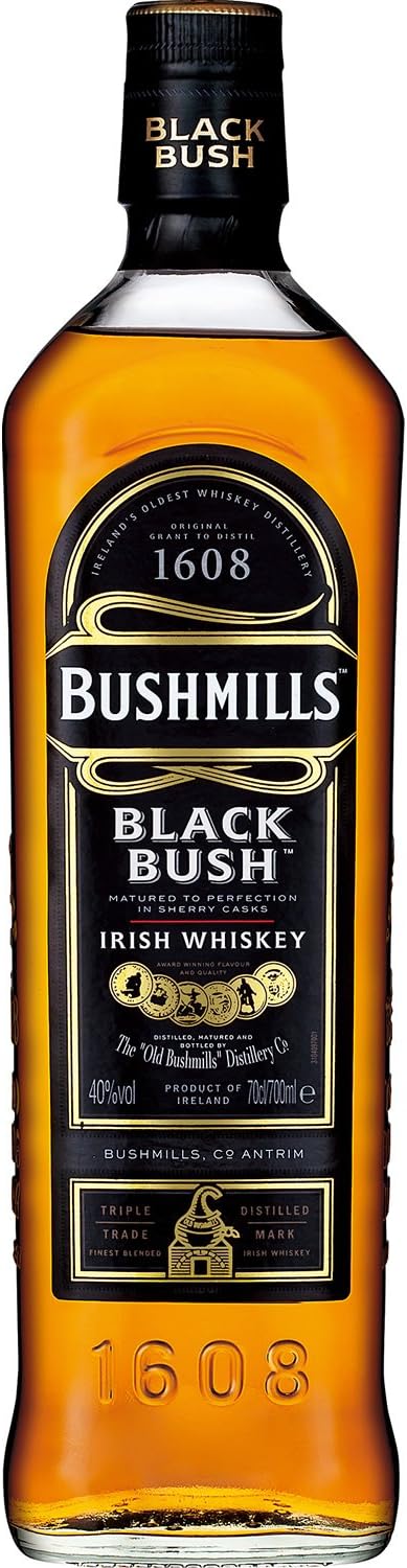 BUSHMILLS Black Bush Irish Whiskey 70cl Bottle: Amazon.co.uk: Beer ...