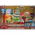 Amazon.com: Mattel Minecraft Mob Head Minis Advent Calendar with 24 ...