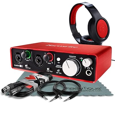 Buy Focusrite Scarlett 2i2 2nd Gen USB Audio Interface W Cables Samson ...