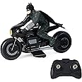 Amazon.com: DC Comics, The Batman Batcycle RC with Batman Rider Action ...