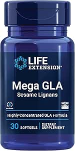 Amazon.com: Life Extension Mega GLA Sesame Lignans – Gamma-Linolenic ...