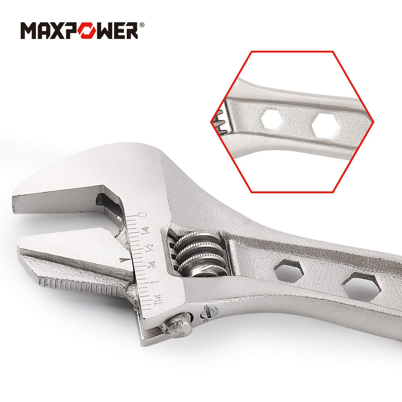 Mua MAXPOWER 4 PCS Adjustable Wrench, Reversible Jaw Adjustable Spanner ...