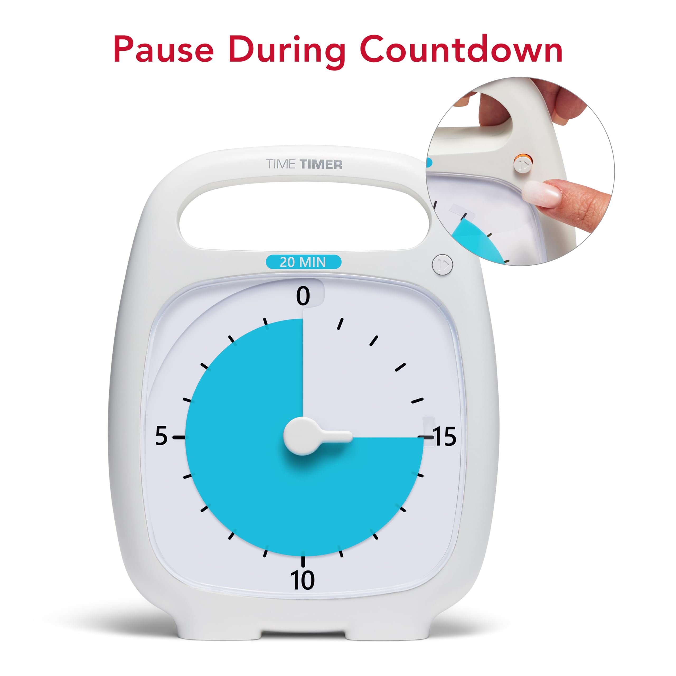 Mua Time Timer PLUS 20 Minute Desk Visual Timer — Countdown Timer with Portable Handle for ...