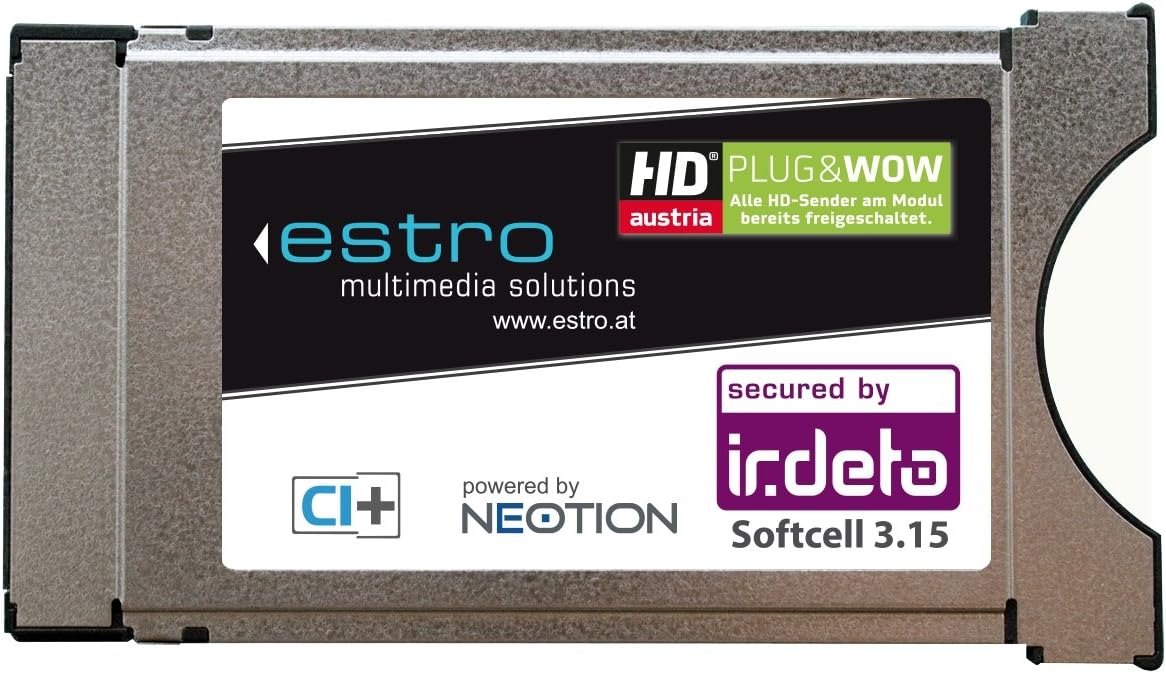 Estro Irdeto CI+ Modul für die grüne ORF HD ICE Karte: Amazon.de ...