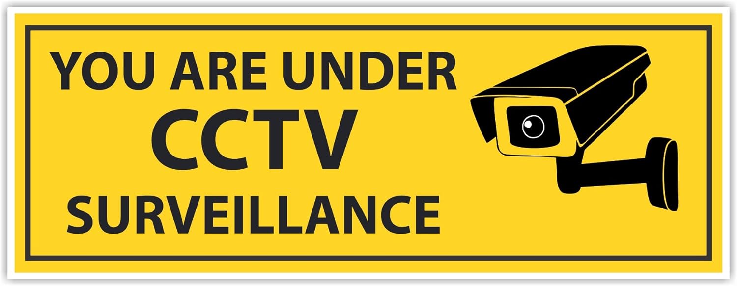 Anne Print Solutions® You are Under CCTV Surveillance Stickers Self ...