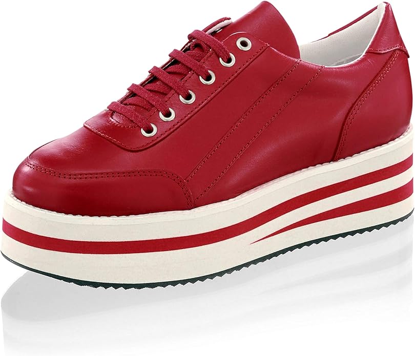 Alba Moda Sneaker mit sportlichen Nähten Weiß: Amazon.de: Schuhe ...