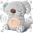 EUARD Koala Peluche Respirante - Juguete Anti-ansiedad con Música y Luces, Ideal para Dormir y ...