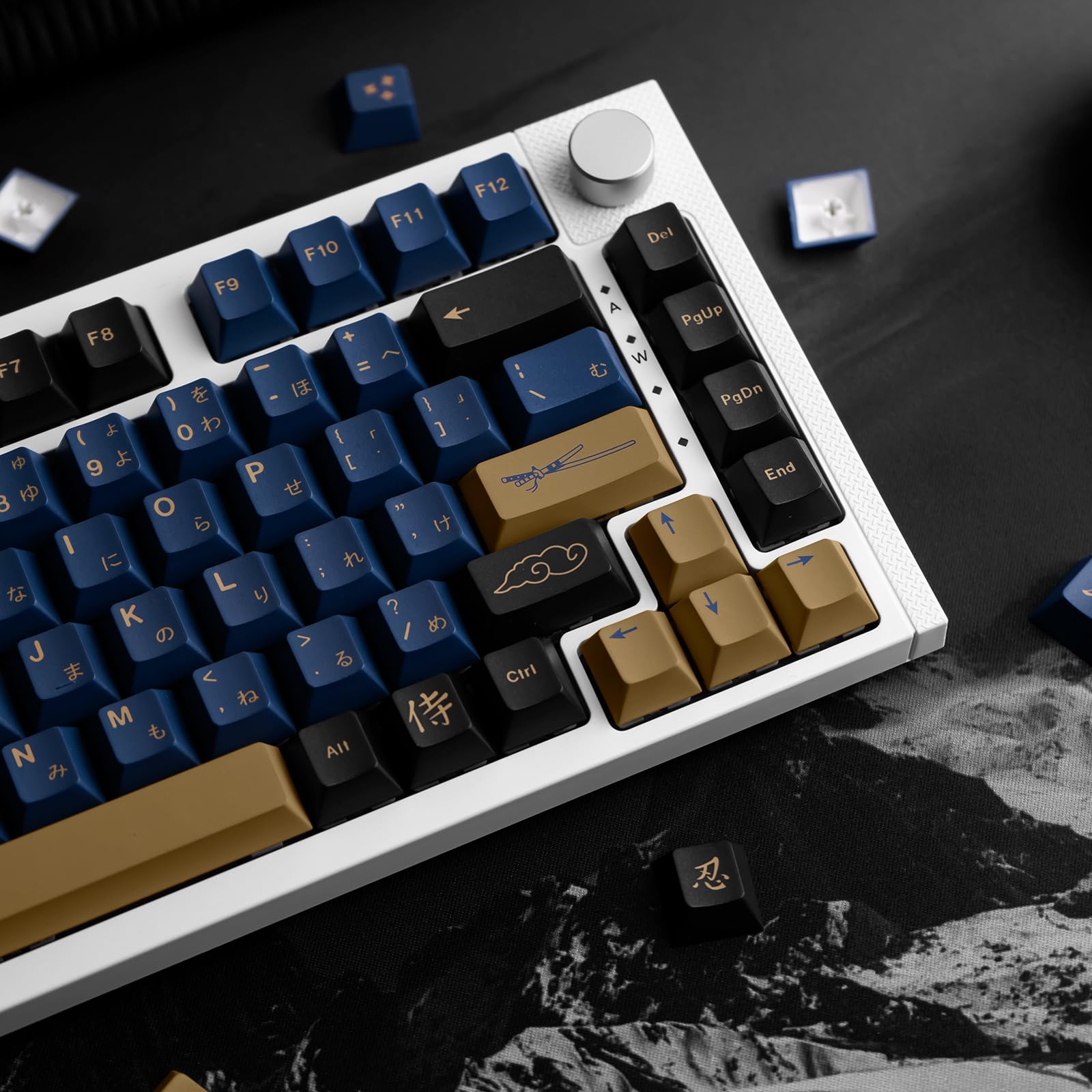 Mua Blue Samurai Keycaps 129 Keys, Cherry Profile Dye Sublimation ...