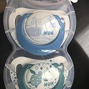 NUK Genius Baby Dummies, 0-6 Months, Silicone, BPA Free, Pink, 2 Count ...