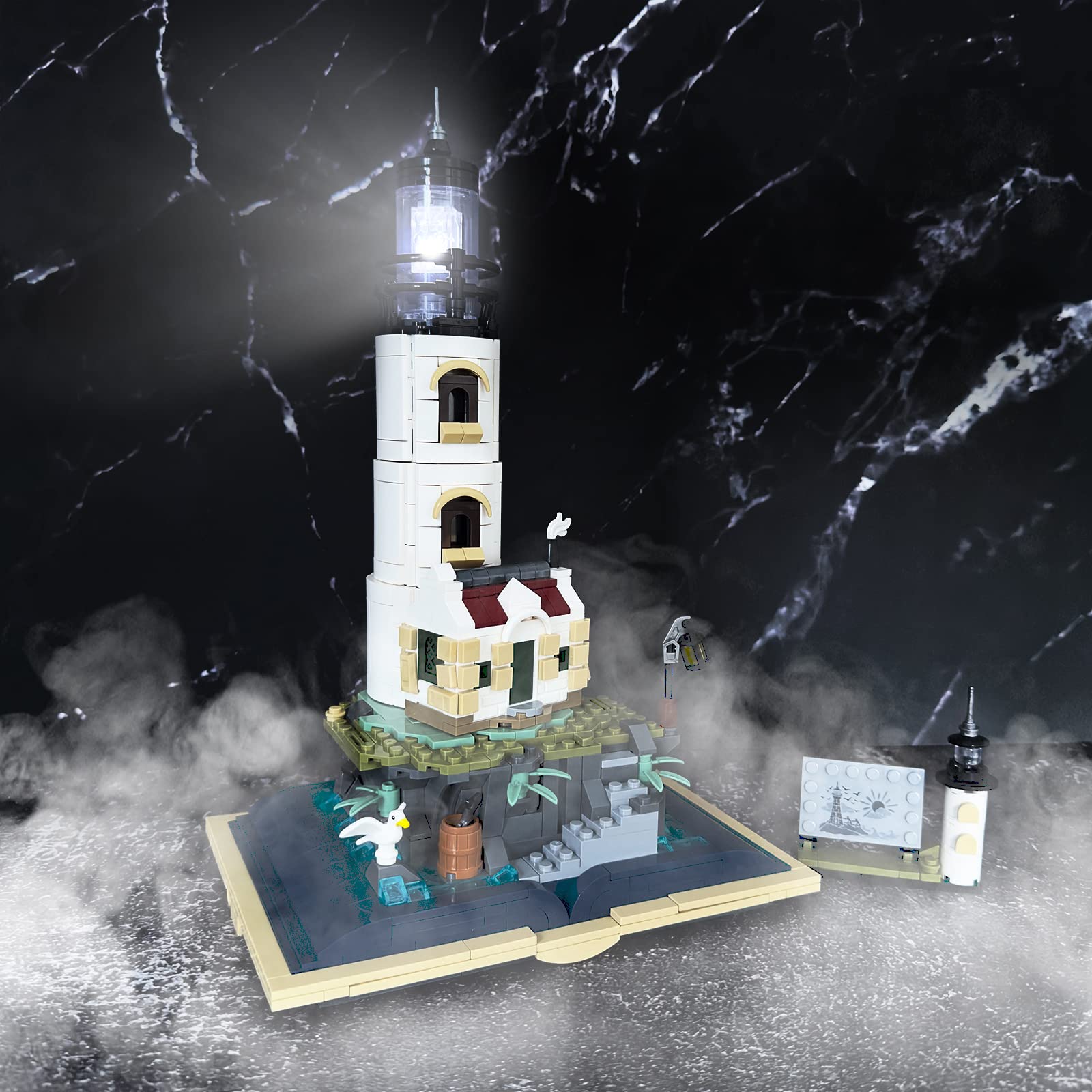 Mua Ideas Lighthouse Building Set for Adults, Architecture Modular ...