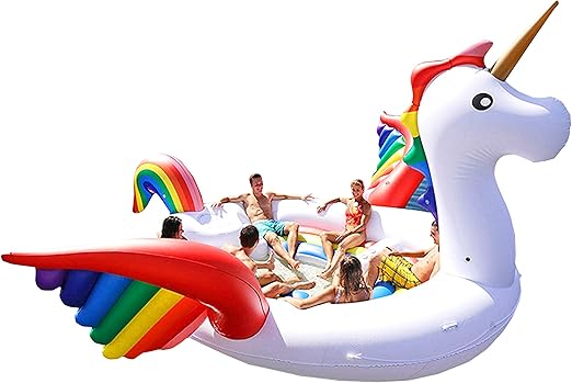 JJS Production XXL Einhorn Insel für 6 Personen – Riesige Party ...