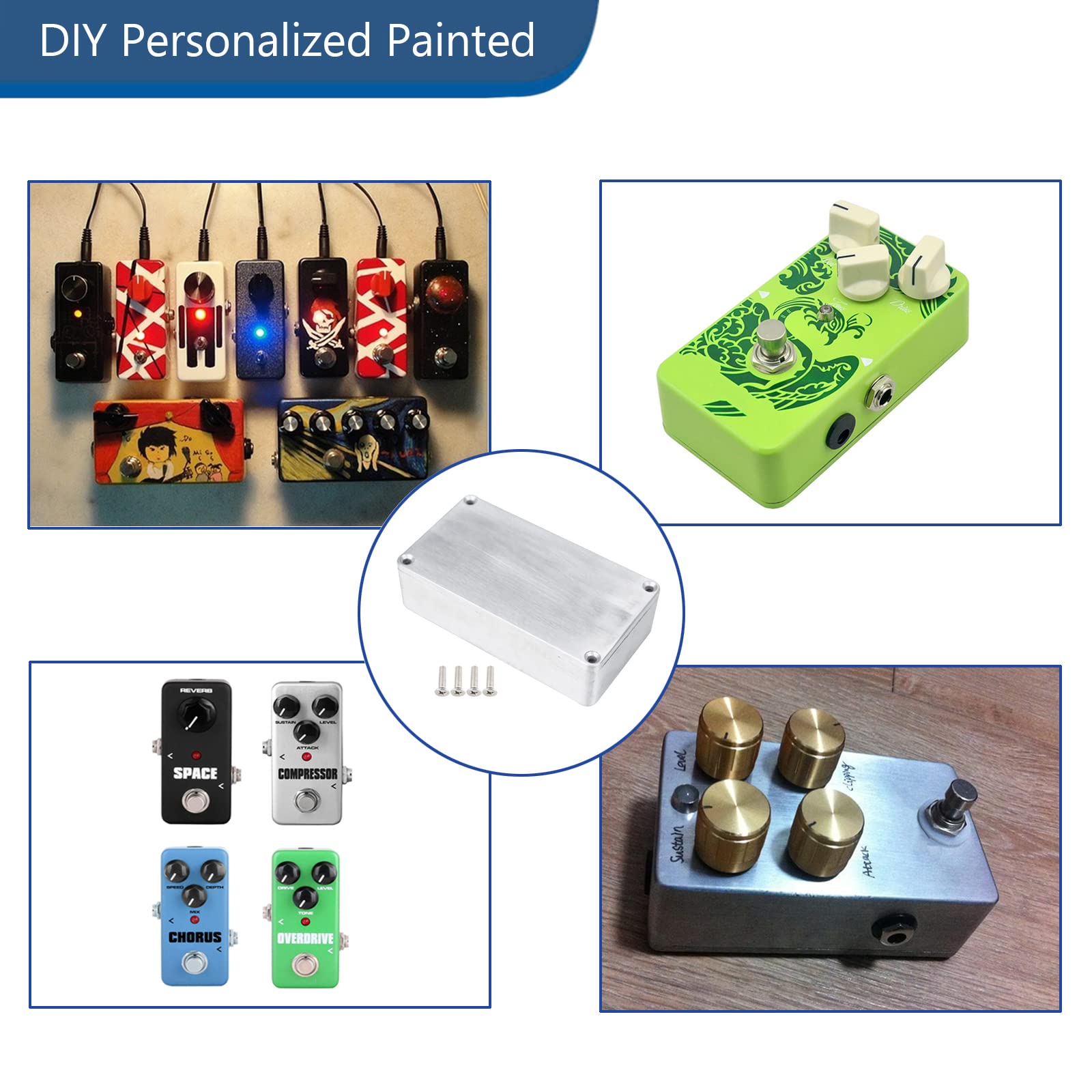 Mua GuiPQS 1590B Guitar Pedal Enclosure aluminum box stomp box pedal ...