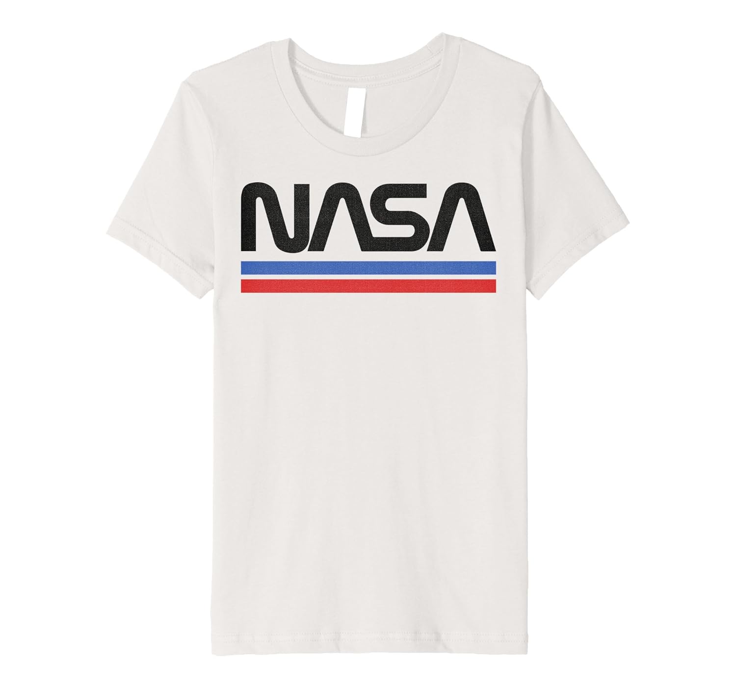 NASA Red Blue Stripe Minimal Logo Vintage Premium T Shirt-4LVS – 4loveshirt