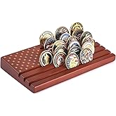 Amazon.com: AtSKnSK Red 6 Rows Military Challenge Coin Display Stand ...