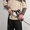 HZMAN Leather Sword Frog LARP Medieval Sword Belt Costume Accessory Rapier Knight Sword Holster ...