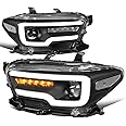 Amazon.com: Auto Dynasty Sequential Turn Signal LED DRL Black Housing ...
