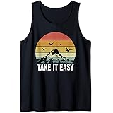 Amazon.com: Retro Take It Easy Shirt Vintage Outdoors Camping T-Shirt ...