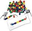 Learning Resources Beads and Pattern Card Set, Early Math Skills, 130 ...