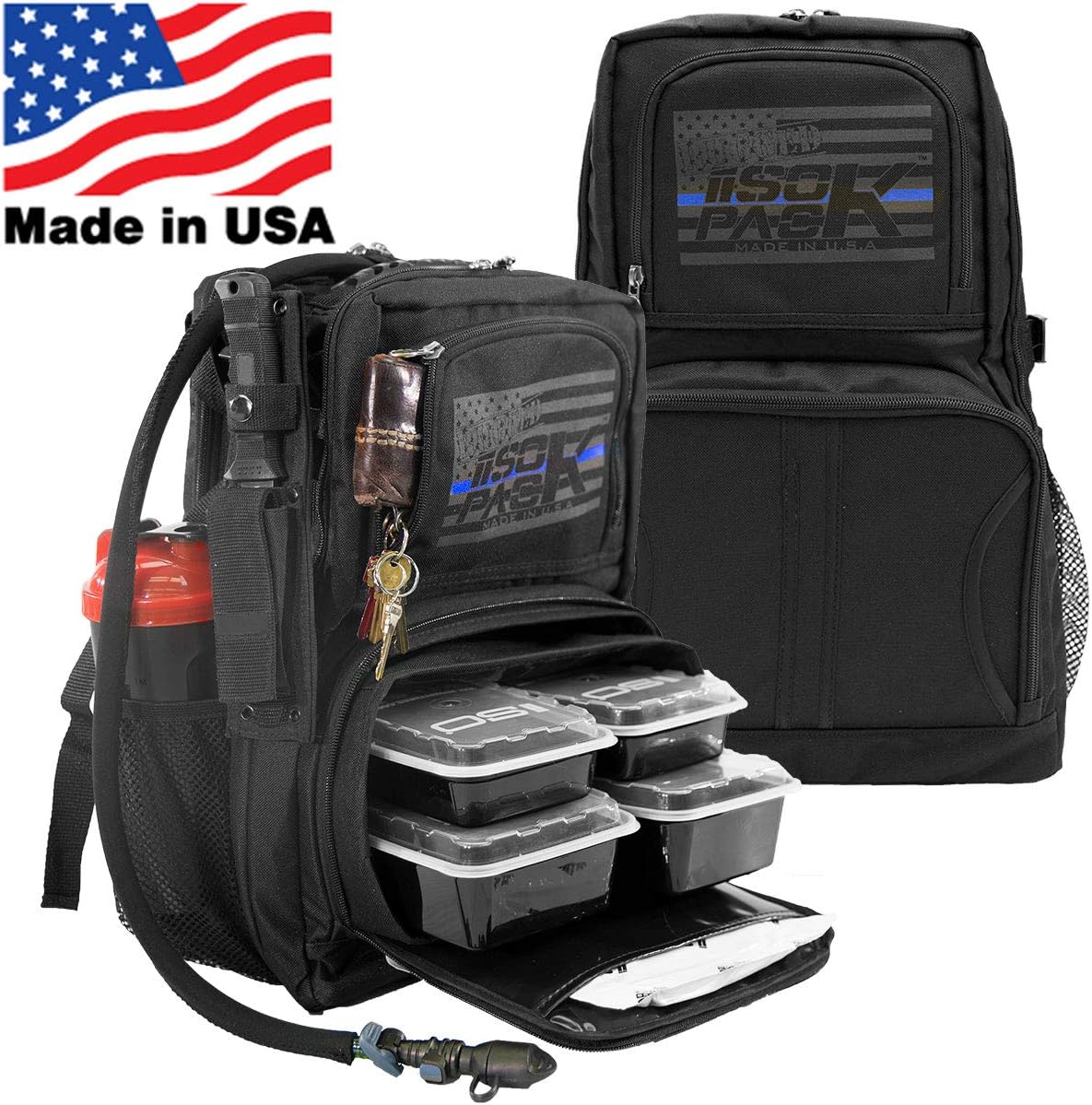 Amazon.com: Thin Blue Line 4 Meal RUGGED ISOPACK Meal Prep Management ...