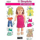 Amazon.com: Simplicity OOP Pattern 5224. Clothes for 18" Doll Such As ...
