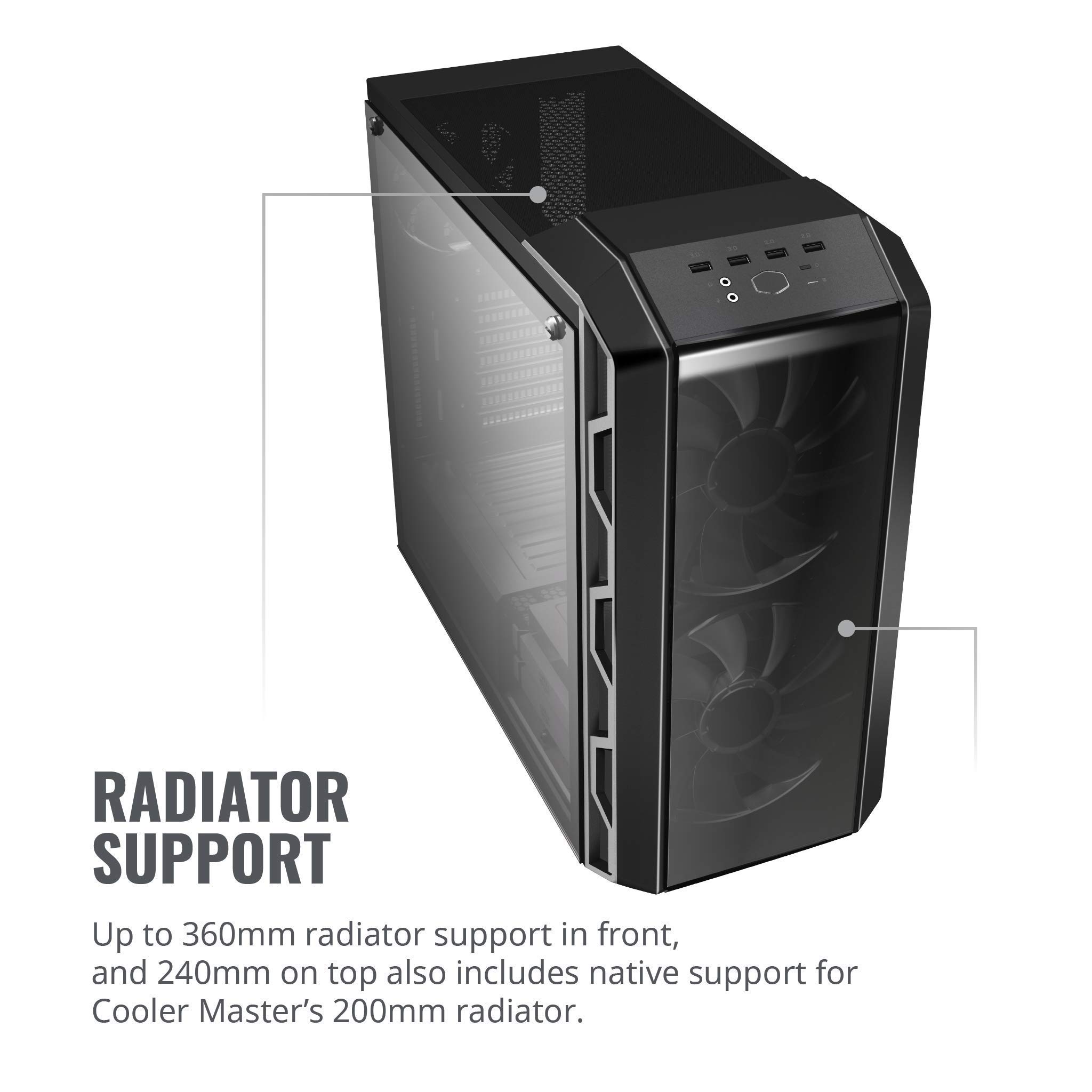 Mua Cooler Master MasterCase H500 ARGB Airflow ATX Mid-Tower, Mesh or ...