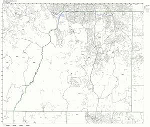 Amazon.com: Working Maps Douglas County, Colorado CO Zip Code Map Not ...