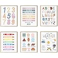 Amazon.com: LIYAOLI Abc Poster for Toddlers Wall Art Print 8 x 10 Inch ...