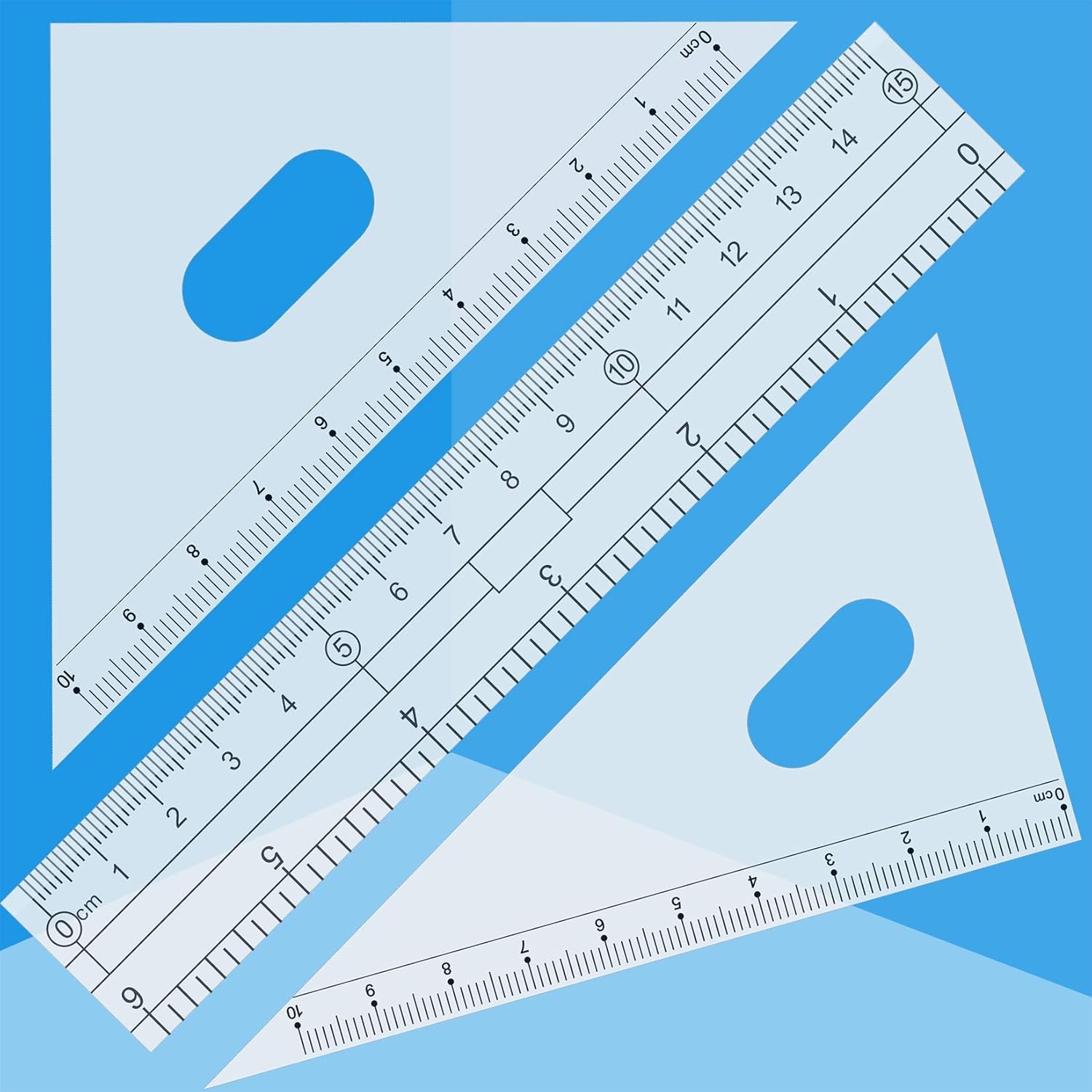 Akuoly Drafting Compasses Set Geometry Compass with Pencil, Set Squares ...