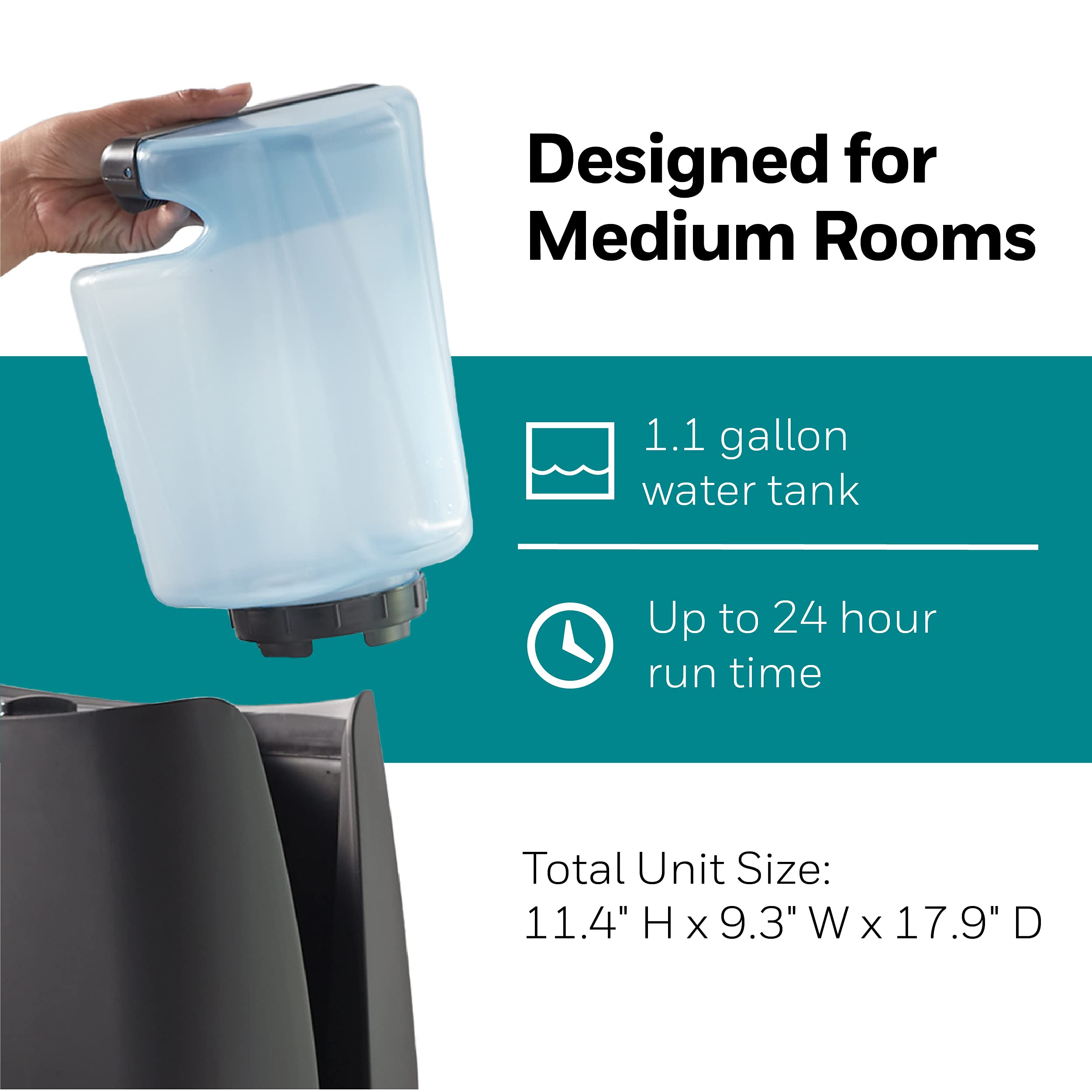 Mua Honeywell Cool Moisture Humidifier, Medium Room, 1.1 Gallon Tank ...