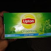 Lipton Mint Burst Green Tea Bags, 25 Pieces: Amazon.in: Grocery ...