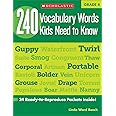 240 Vocabulary Words Kids Need to Know, Grade 4: 24 Ready-to-reproduce ...