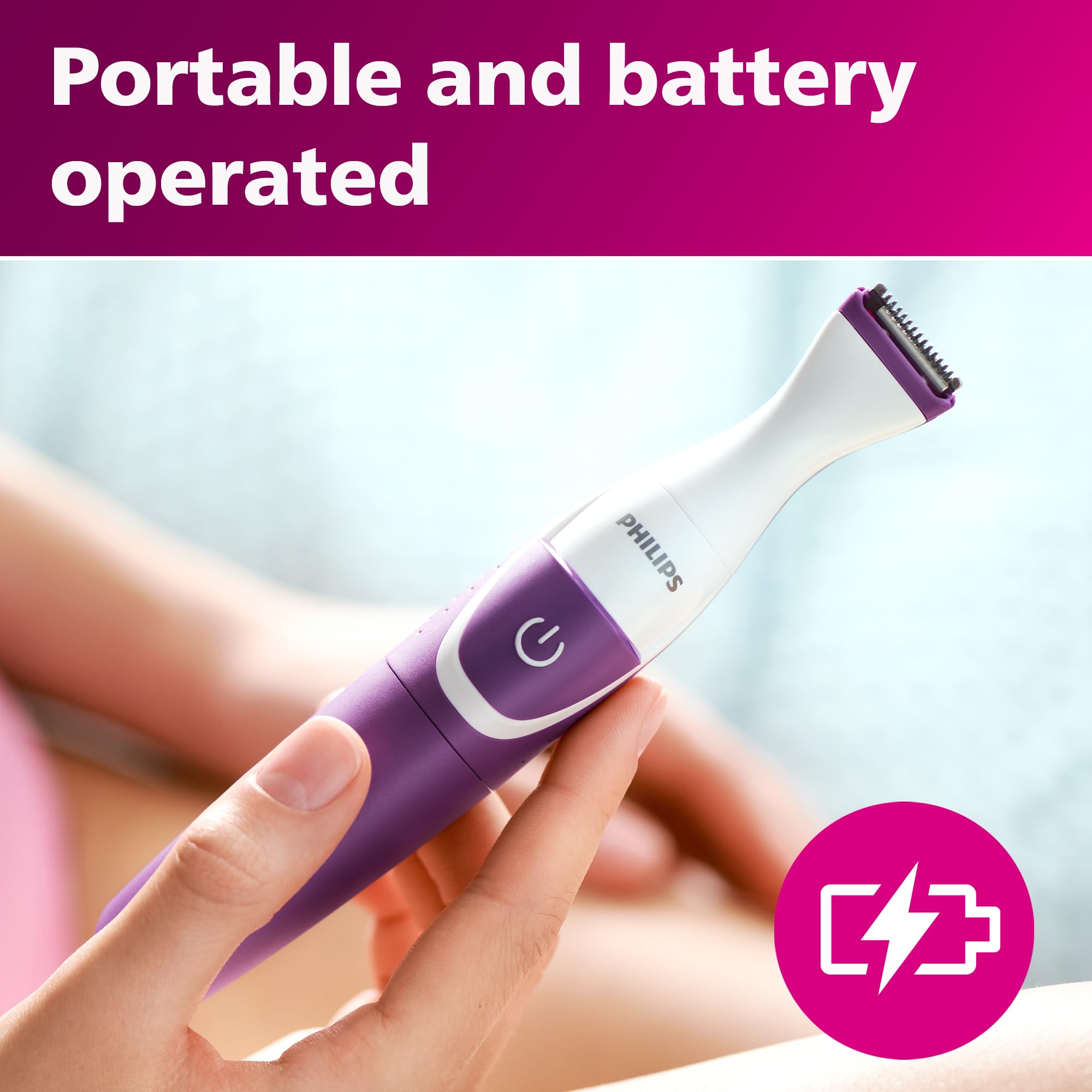 Mua Philips Beauty Bikini Genie Cordless Trimmer for Bikini Line Hair Removal, with Shaving Head ...