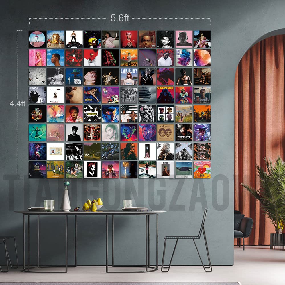 Mua Tiangongzaowu 80 pcs 6x6 Inch Posters Wall Collage Kit, Album Cover ...