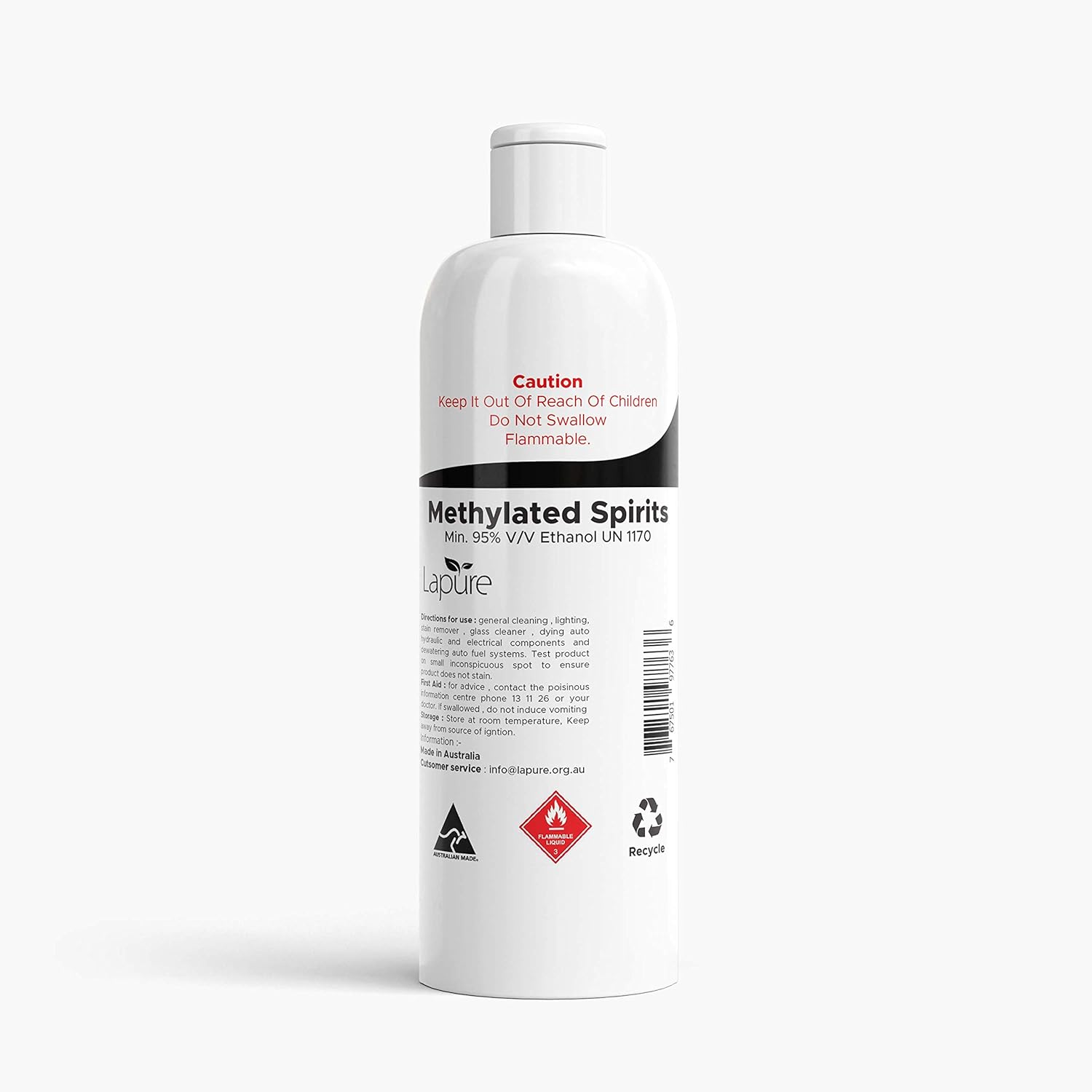 Ethanol/Methylated Spirits 1 Litre min. 95% V/V Ethanol UN 1170: Amazon ...