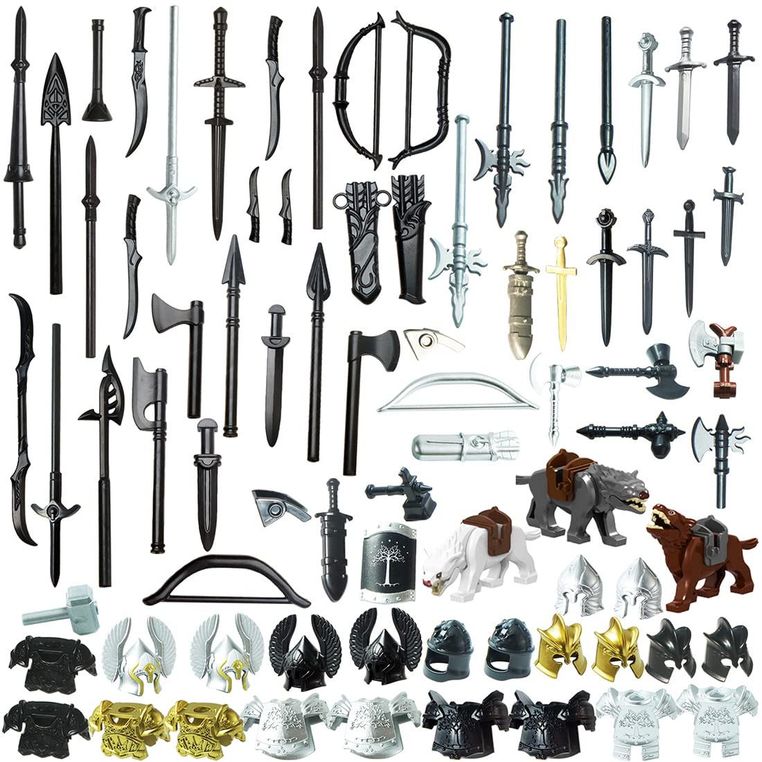 Mua JoyMeet Custom Weapons Set Medieval Rome Greece Egypt Army Minifig ...