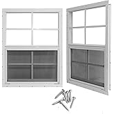 COLORPAPA 2 Pack Shed Windows,24" x 36" Small Sliding Windows,Flush ...