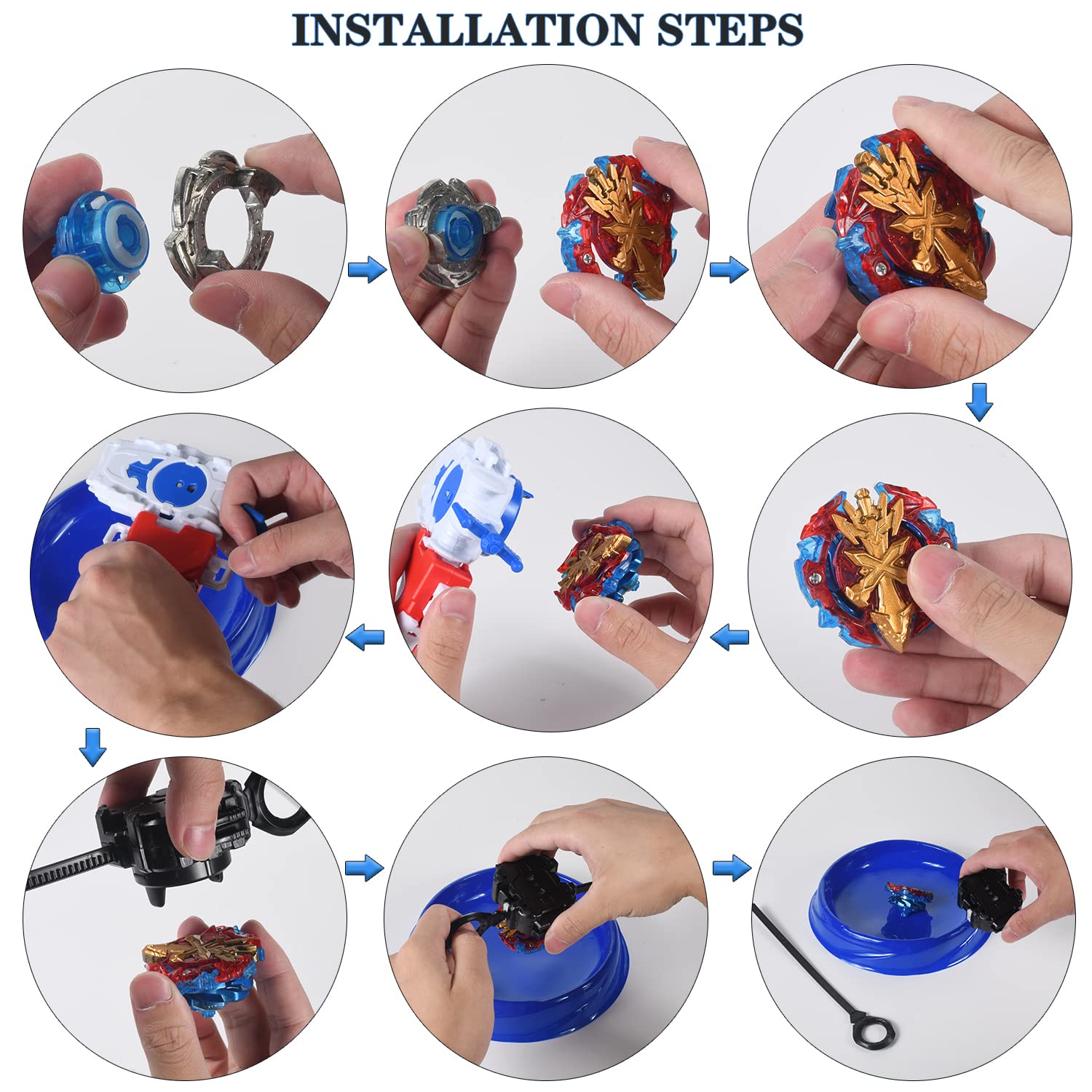 Mua Funmo Battle Spinning Top Burst Battle Spinner Set 4 Pieces Speed ...