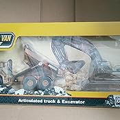 Gemini&Genius 1/50 Scale Metal Die cast 2 in 1 Articulated Dump Truck ...