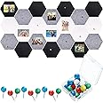 Amazon.com : 21 Pieces Pin Board Hexagon Felt Board Tiles Bulletin ...