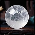Amazon.com: Clear Crystal Ball with Stand - Real Quartz Crystal Sphere ...