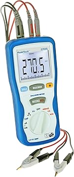 PeakTech P 2705 Digital milliohmmeter/ohm meter-400 m 40 Ω-with 4 Wire ...