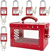 Amazon.com: SAFBY Lockout Tagout Box Kit Portable Safety Group Padlock Box with 13 Loto Locks ...
