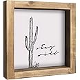 Amazon.com: flangairy Western Wall Decor, Cactus Wall Art, Wood ...